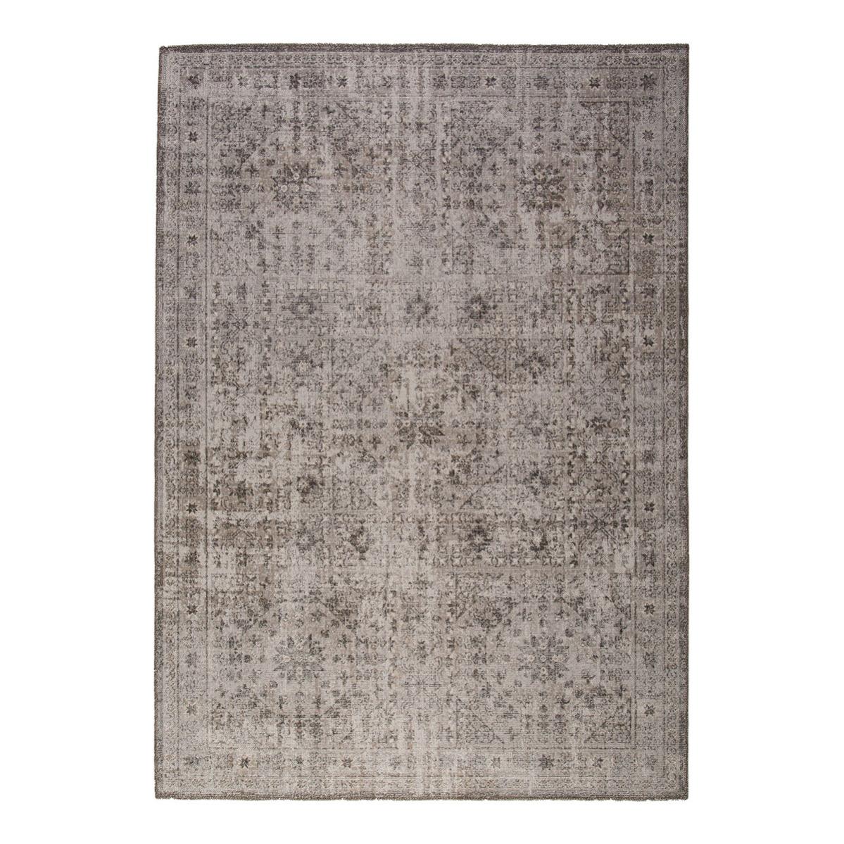 Tapis rayé vintage en polypropylène Gris 120x170 TATU | Leroy Merlin