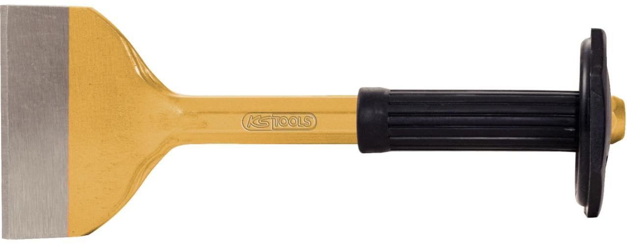 KS TOOLS Burins larges avec poignée de sécurité, forme ovale plate ...