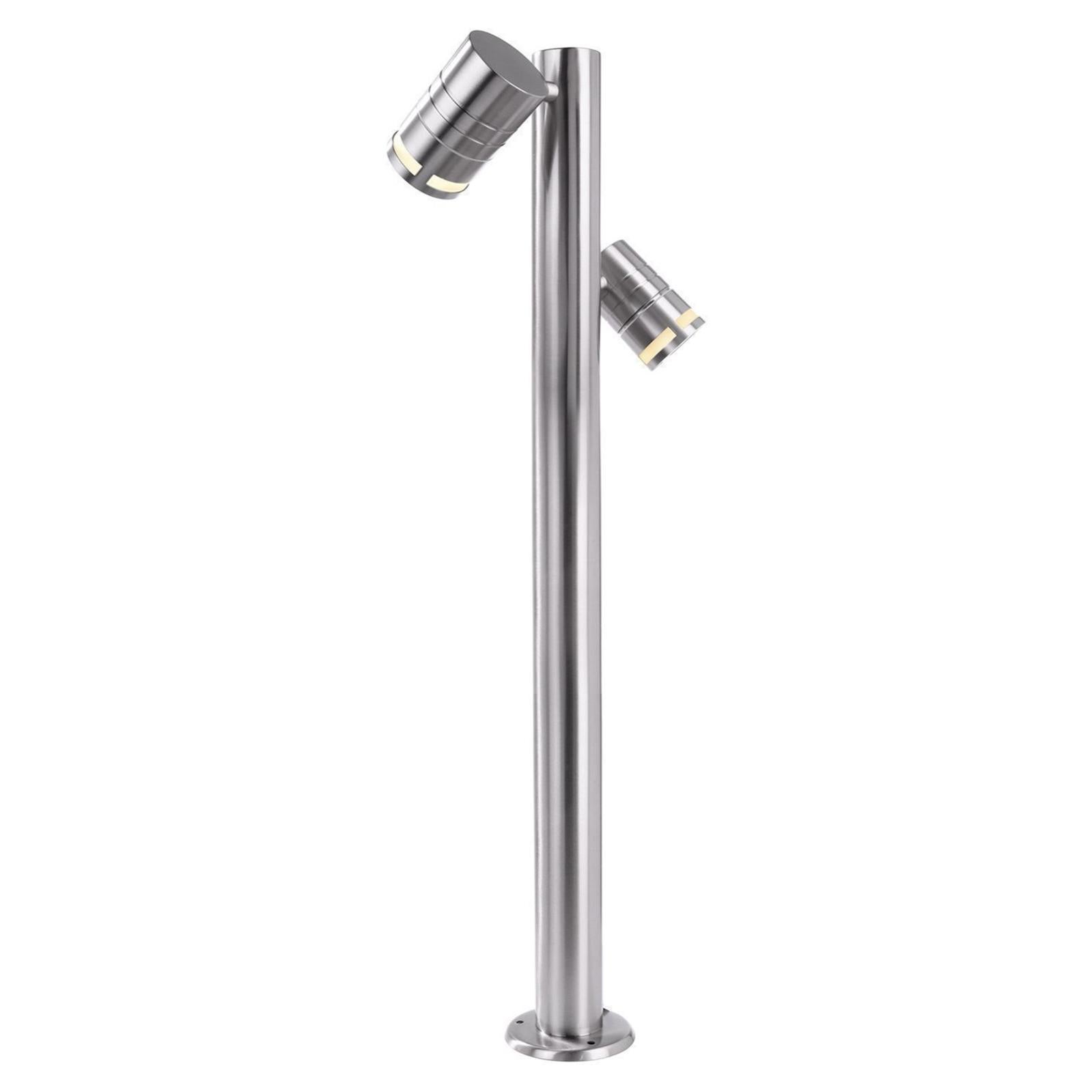 ZILLY Lampione moderno acciaio LED GU10 luce doppio diffusore ...