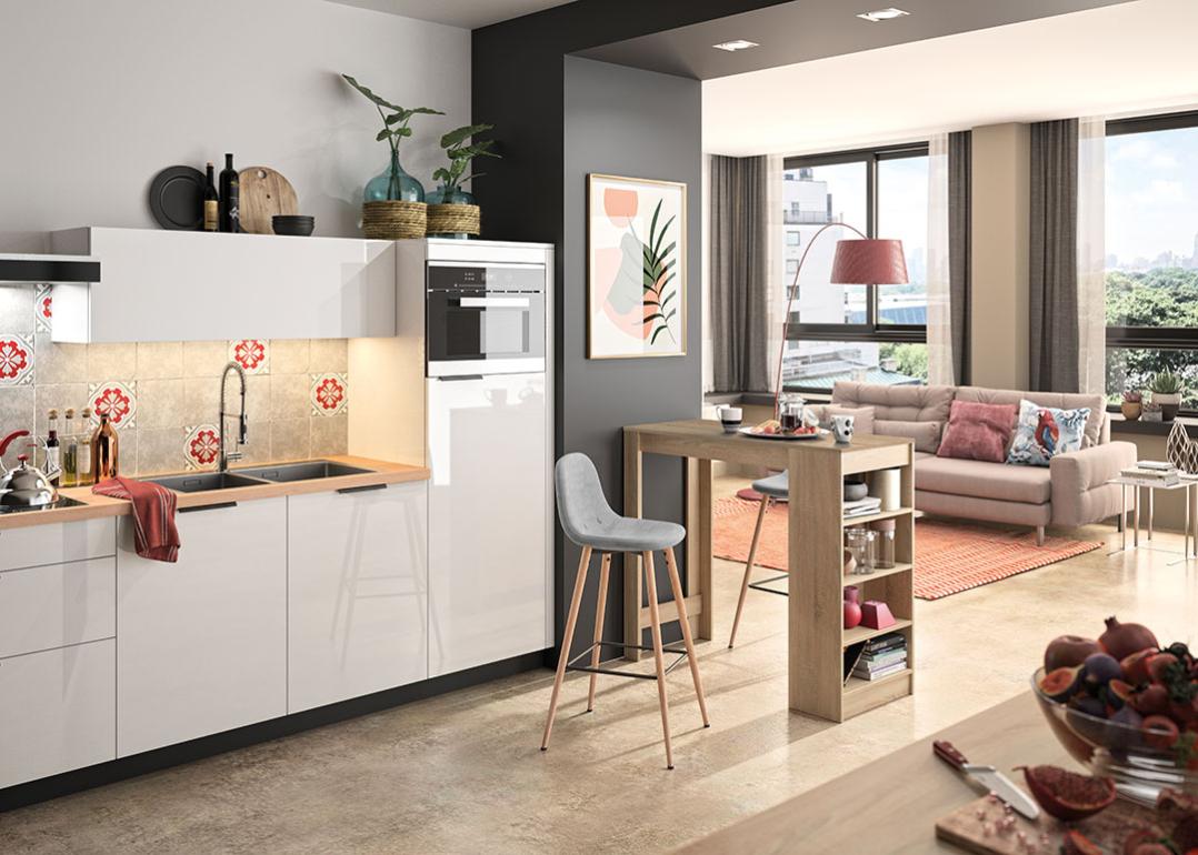 A-COCOON tavolo e sedia quercia naturale - Light grigio | Leroy Merlin