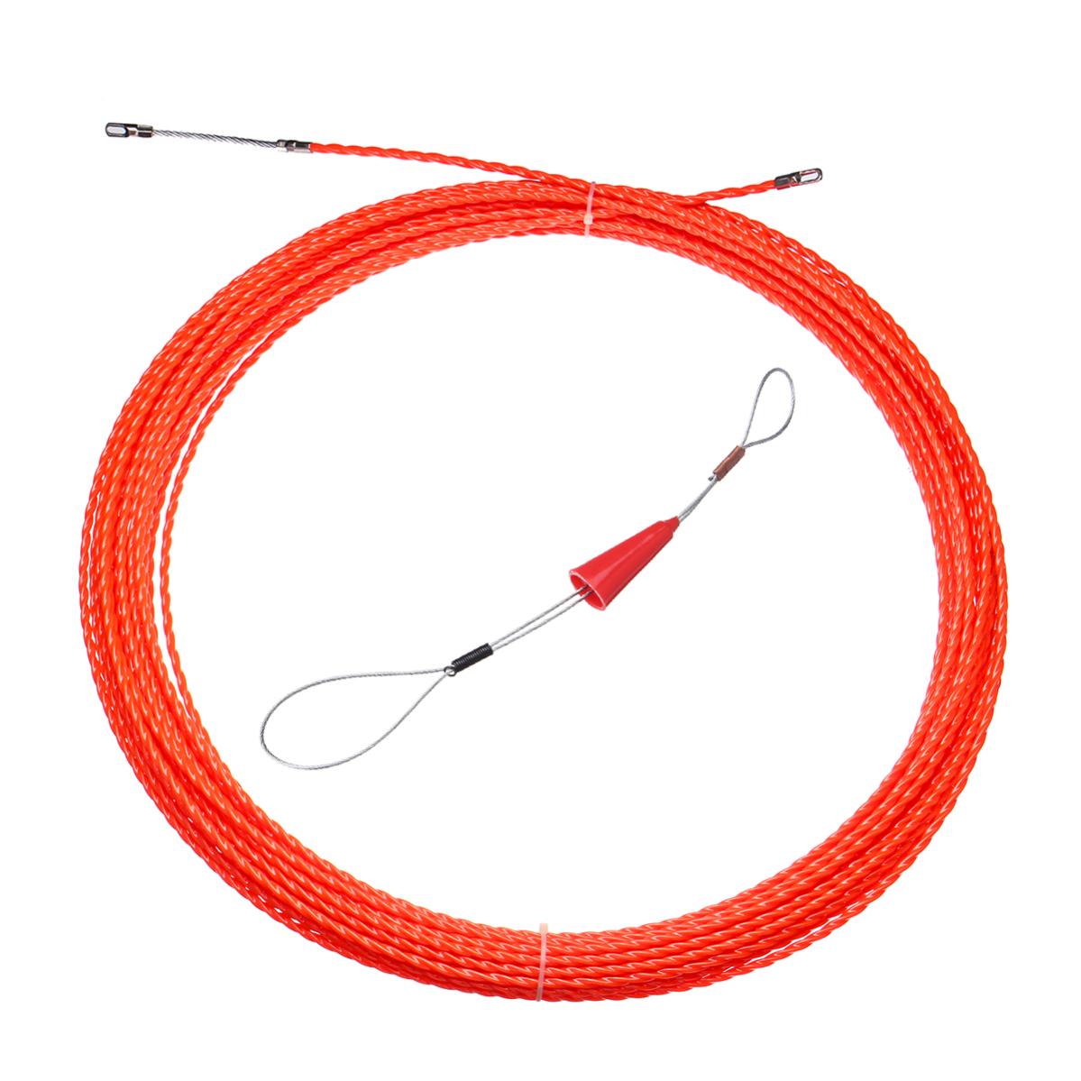 Tire fils 5 mm 30 m extracteur de cable fibre de verre orange | Leroy ...