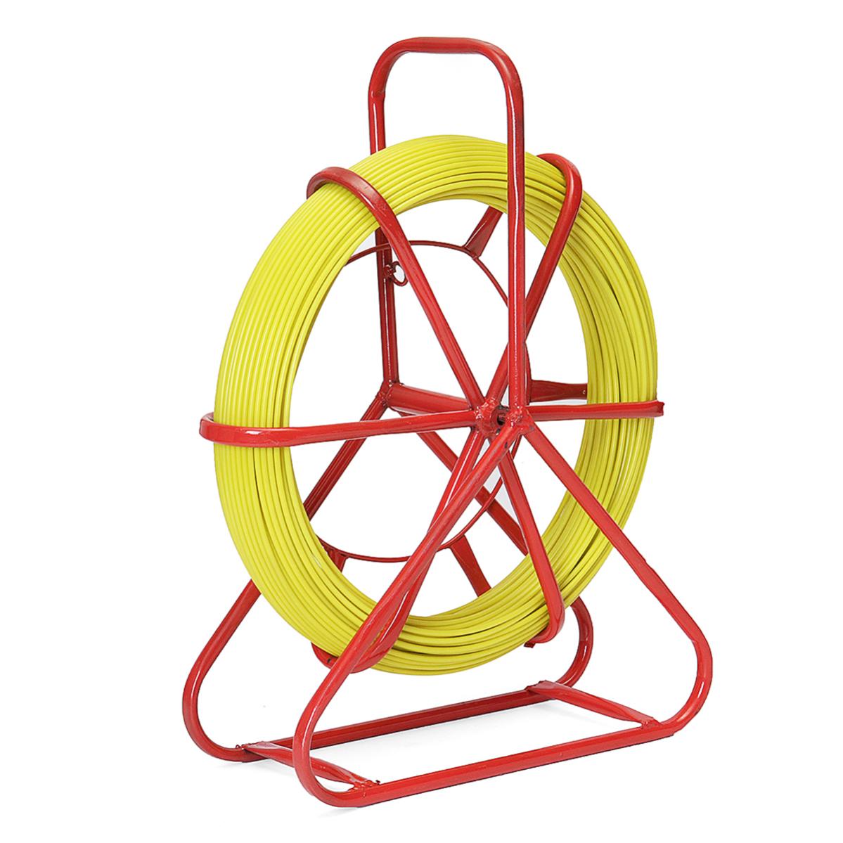Tire fil 100 m 4.5 mm Aiguille dévidoir en fibre de verre câble jaune ...