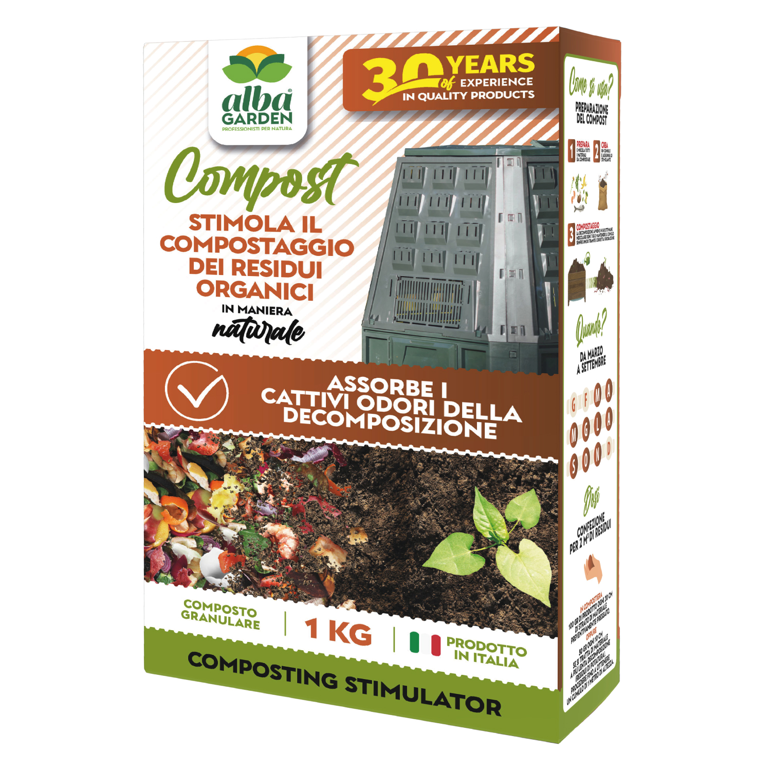 Attivatore Di Compostaggio Per Compostiera Da Giardino - Albagarden ...