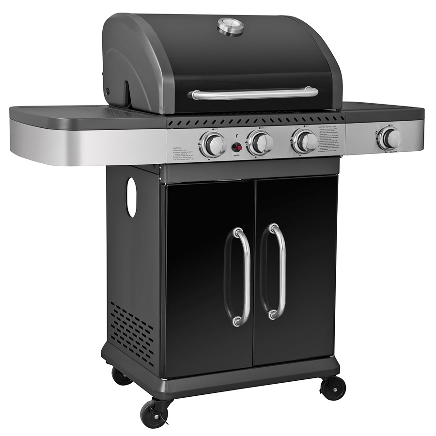 Mastercook - Barbecue a gas con 3 bruciatori + 1 fuoco laterale Dallas ...