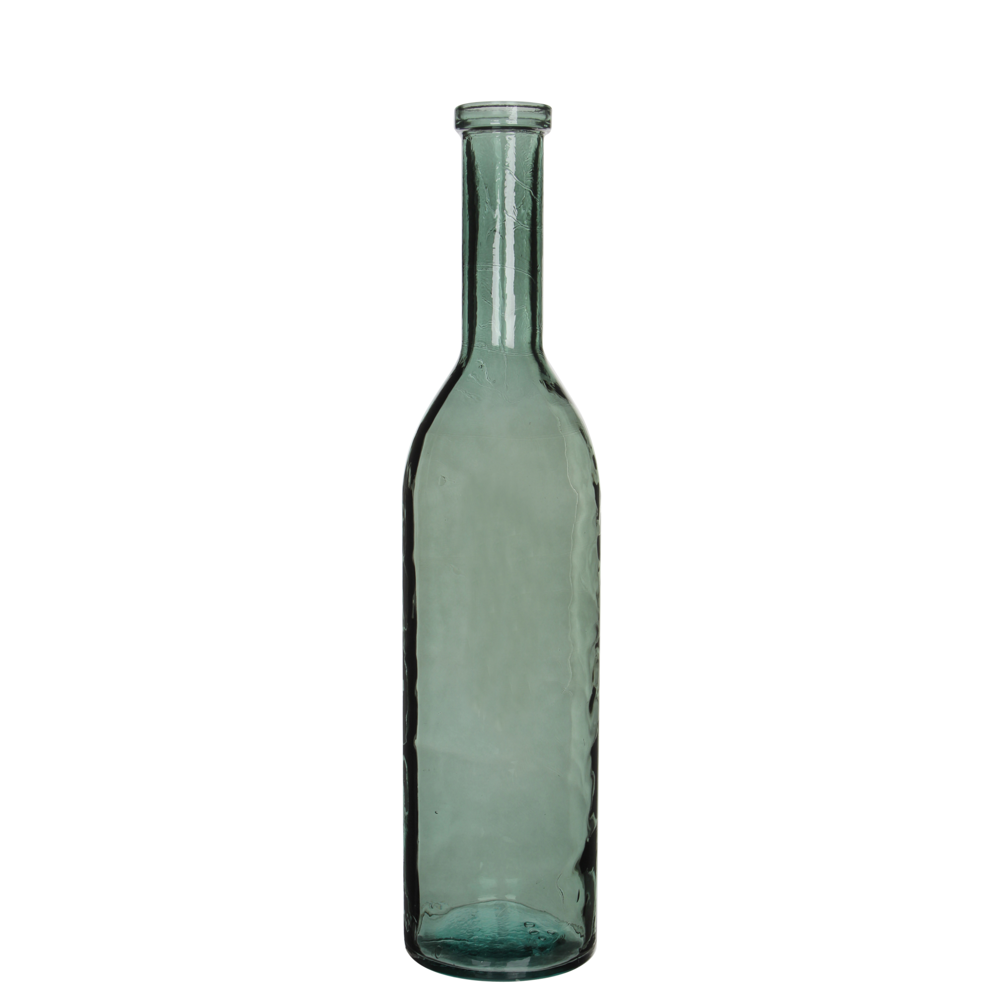 Jarrón de botellas vidrio reciclado verde Ø18 x 75 cm | Leroy Merlin