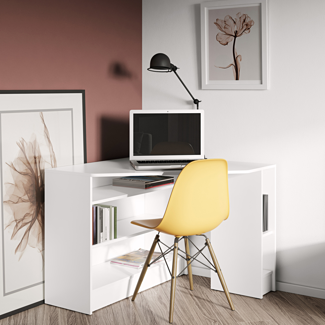 Escritorio de esquina PLAN Blanco 94 X 94 | Leroy Merlin