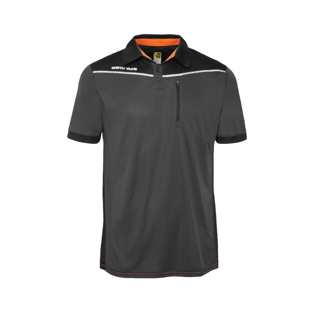 POLO DE TRAVAIL WOLF ANTHRACITE / NOIR - NORTH WAYS - Taille M | Leroy ...