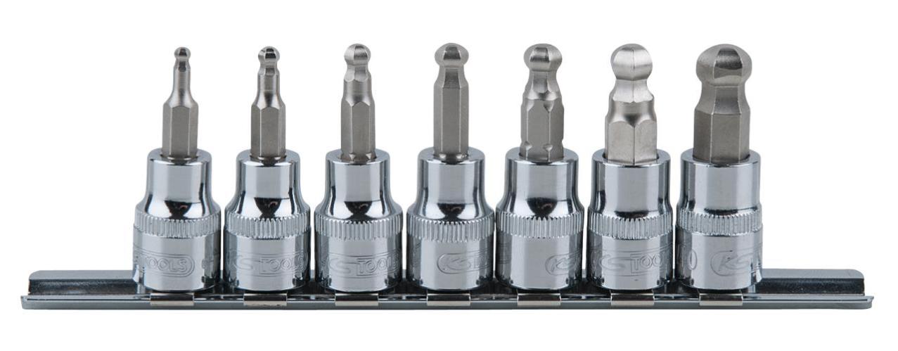 KS TOOLS Serie bussole 3/8" CHROMEplus per viti a esagono incassato ...