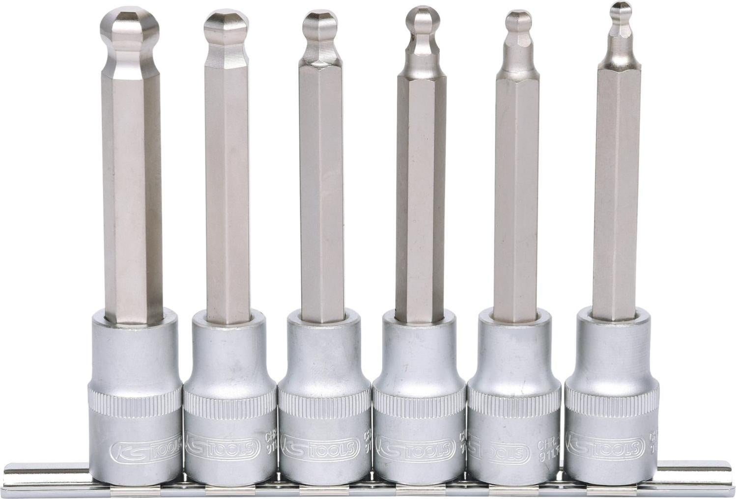 KS TOOLS 1/2" Jeu de douilles tournevis 6 pans intérieur, longues, 6 | Leroy Merlin