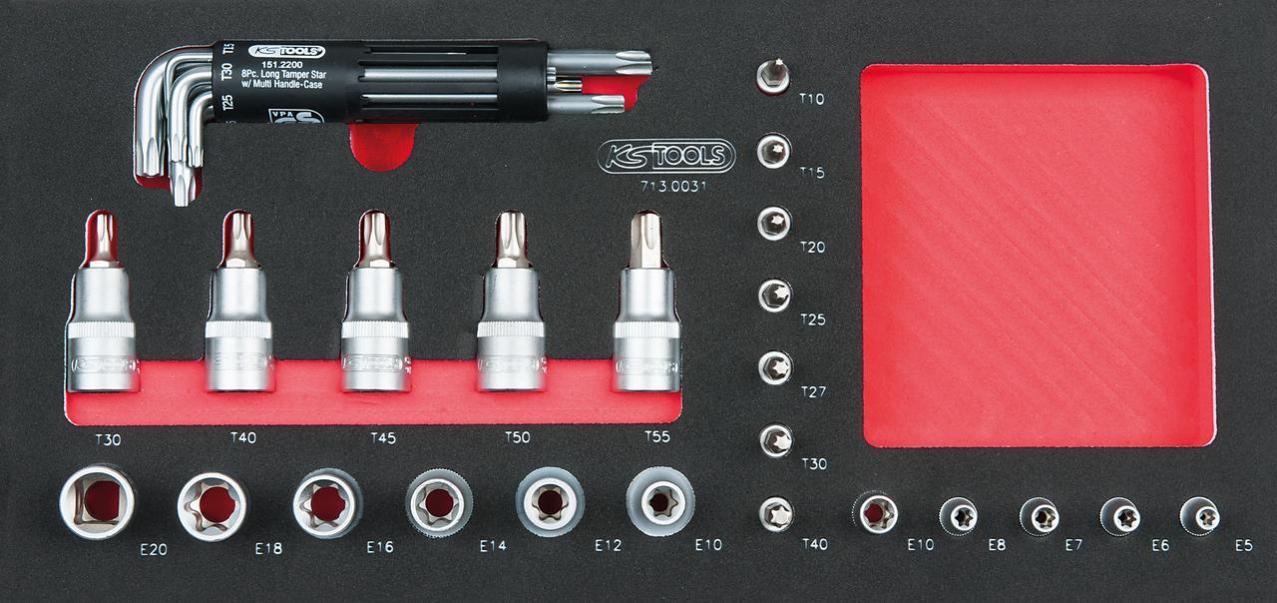 KS TOOLS 1/4"+1/2" Serie SCS di bussole 31 pz modulo 1/3 | Leroy Merlin