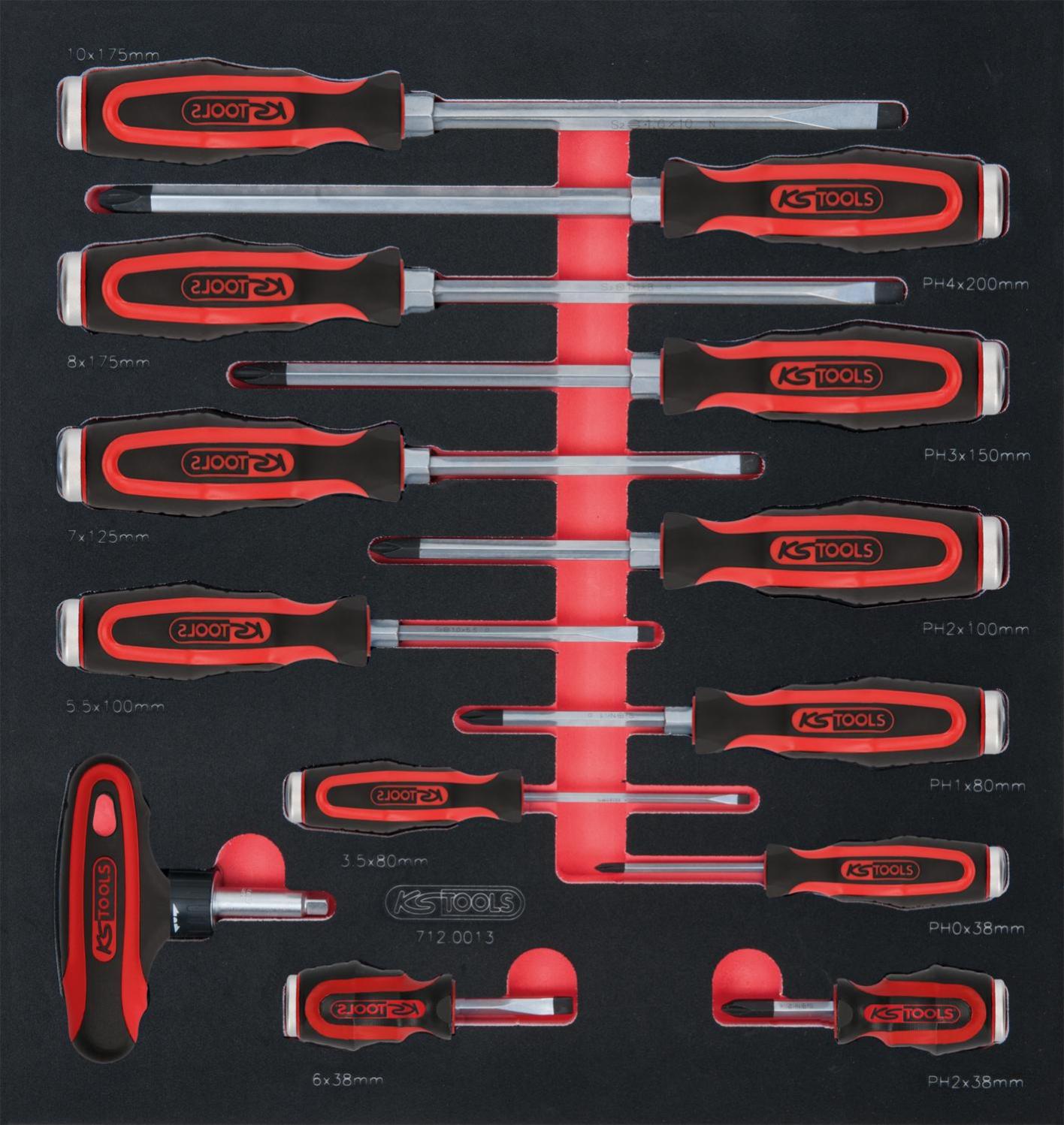 KS TOOLS SCS ERGOTORQUEmax Serie giraviti, 13 pz in modulo 2/3 | Leroy ...