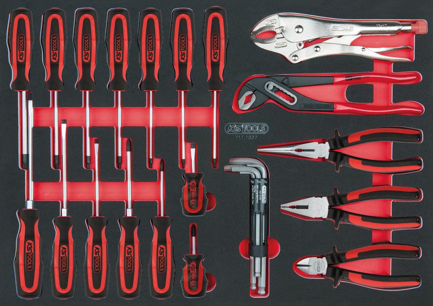 KS TOOLS Serie SCS di giraviti e pinze,27 pz modulo 1/1 | Leroy Merlin