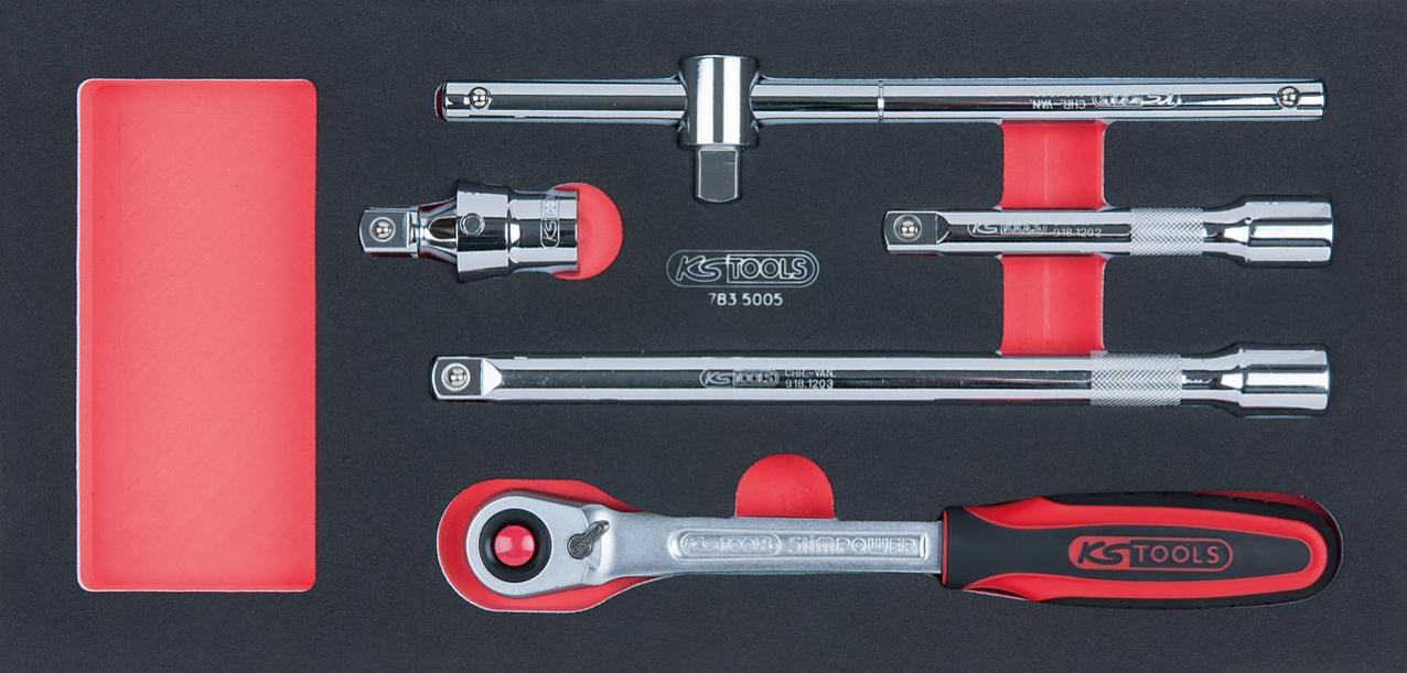 KS TOOLS SCS CHROMEplus 1/2" Serie di chiavi a bussola, 5 pz in | Leroy ...