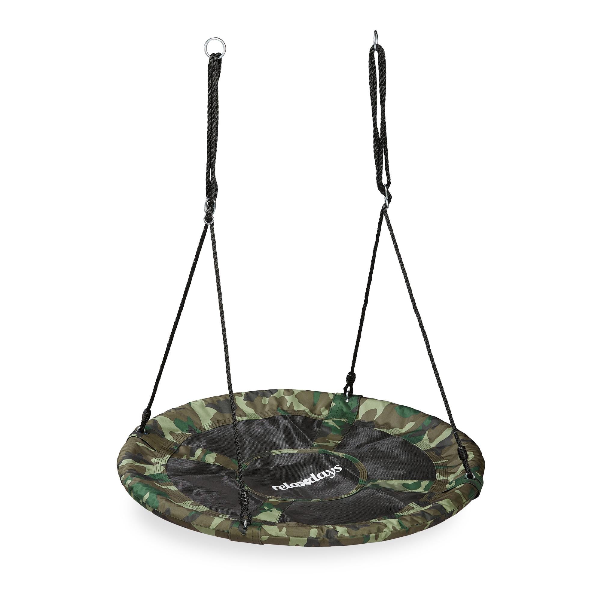 Relaxdays Altalena Grande, da Giardino, Amaca a Nido, Bambini & Adulti ...