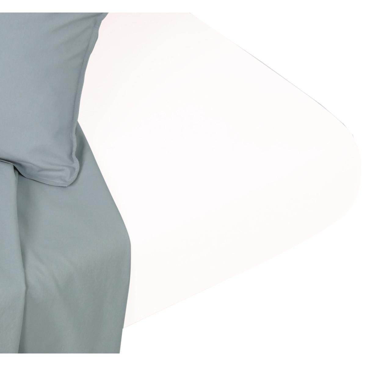 Drap housse 180x200cm coton lavé blanc neige | Leroy Merlin
