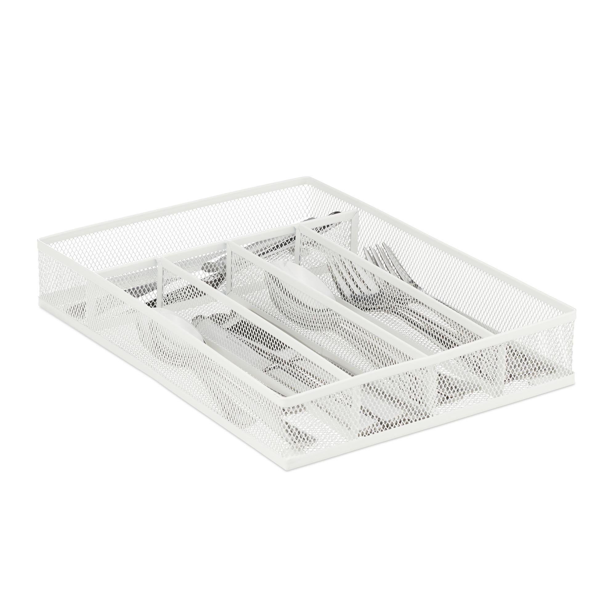 Relaxdays Portaposate da Cassetto, Metallo, Organizer per la Cucina, 5 ...