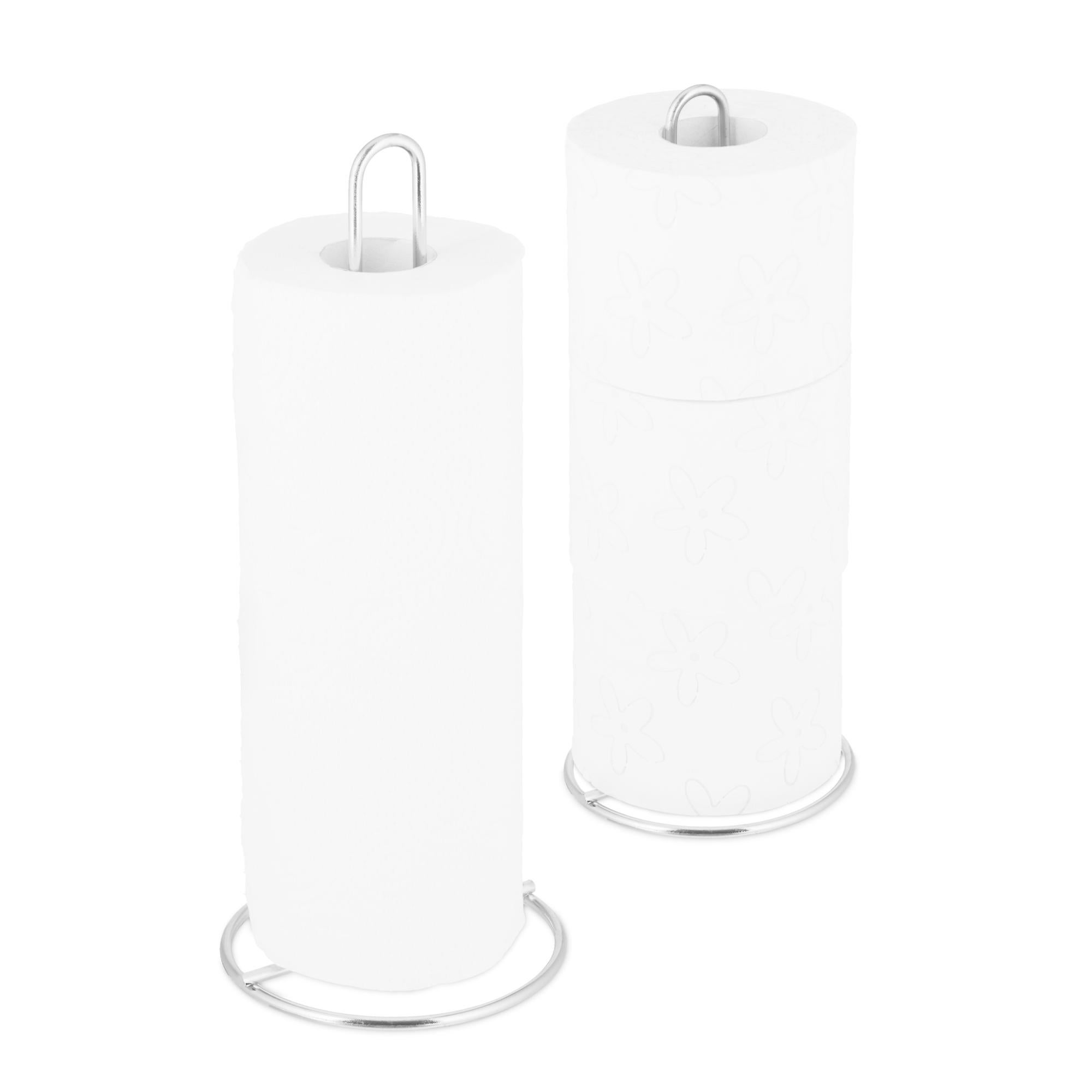 Relaxdays Porta Rotoli da Cucina Verticale, Set da 2, per Carta ...