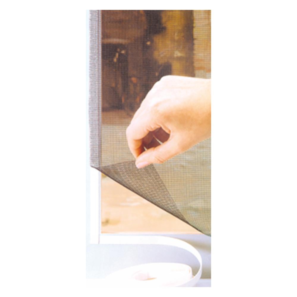 Zanzariera in poliestere per porte cm 75 x 250 - col. nero - 2 teli ...