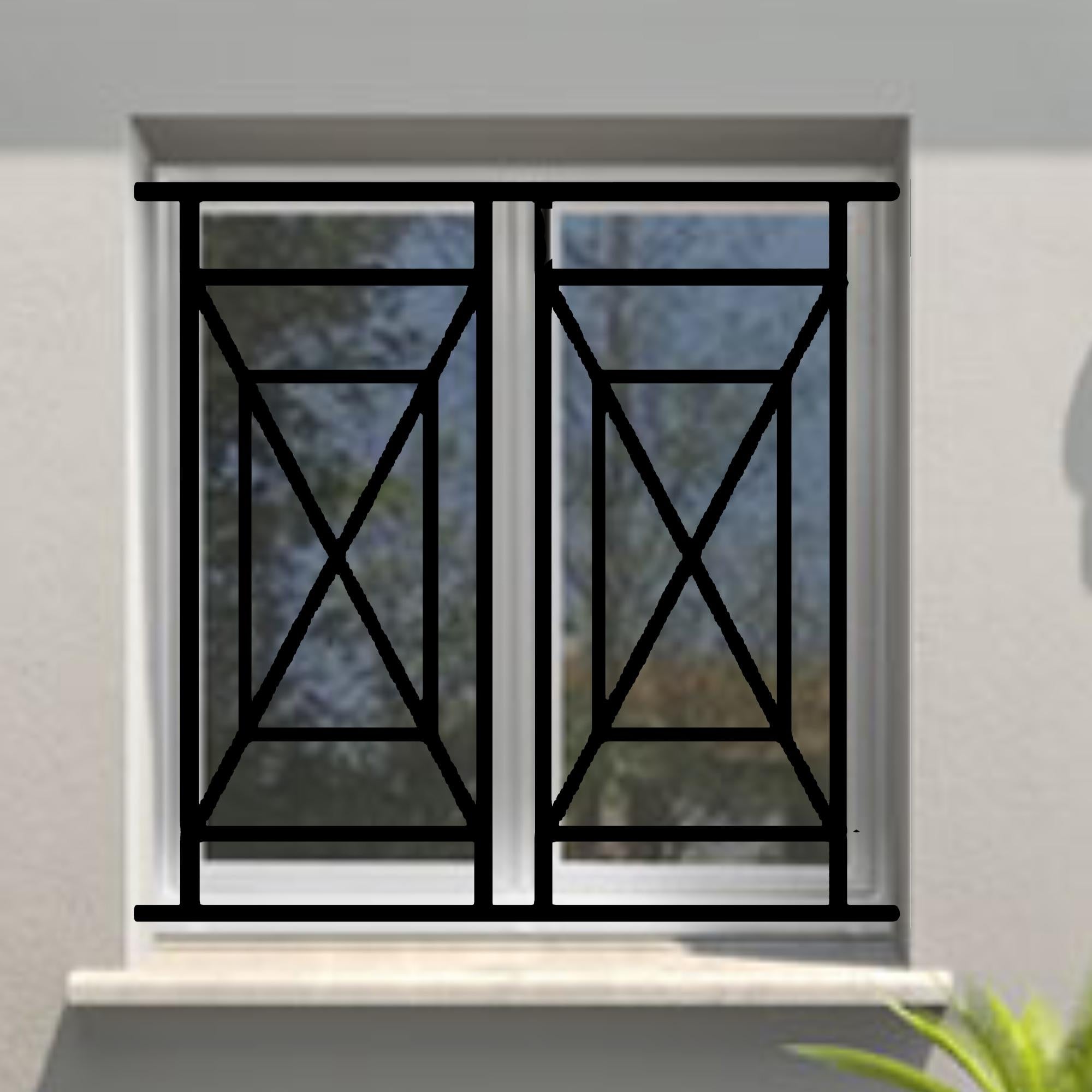 Reja de seguridad Adour para ventana H = 135 cm x W = 100 cm (dimensión ...