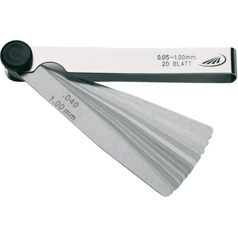 Jauge d'épaisseur de précision 32 - 0,03-1,0mm HP | Leroy Merlin