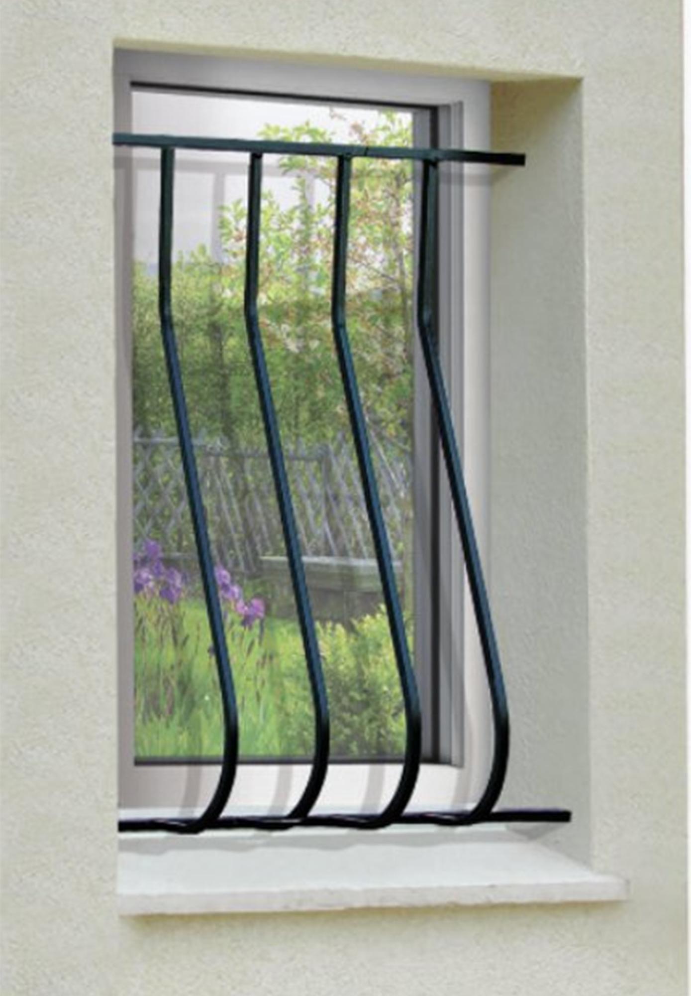 Grata di sicurezza Curva Semplice per finestra H = 75 cm x L = 120 cm ...