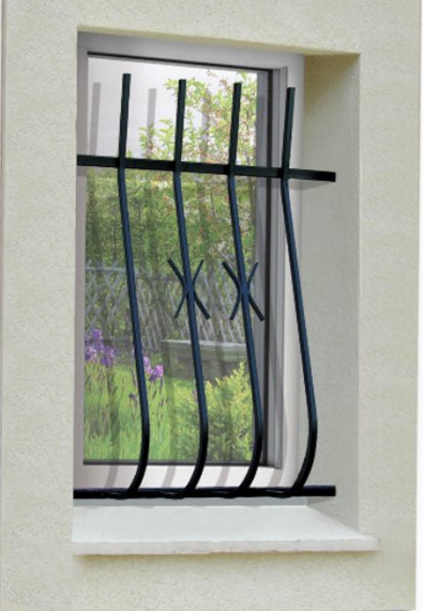 Grata di sicurezza Udine per finestra H = 95 cm x L = 60 cm (dimensione ...