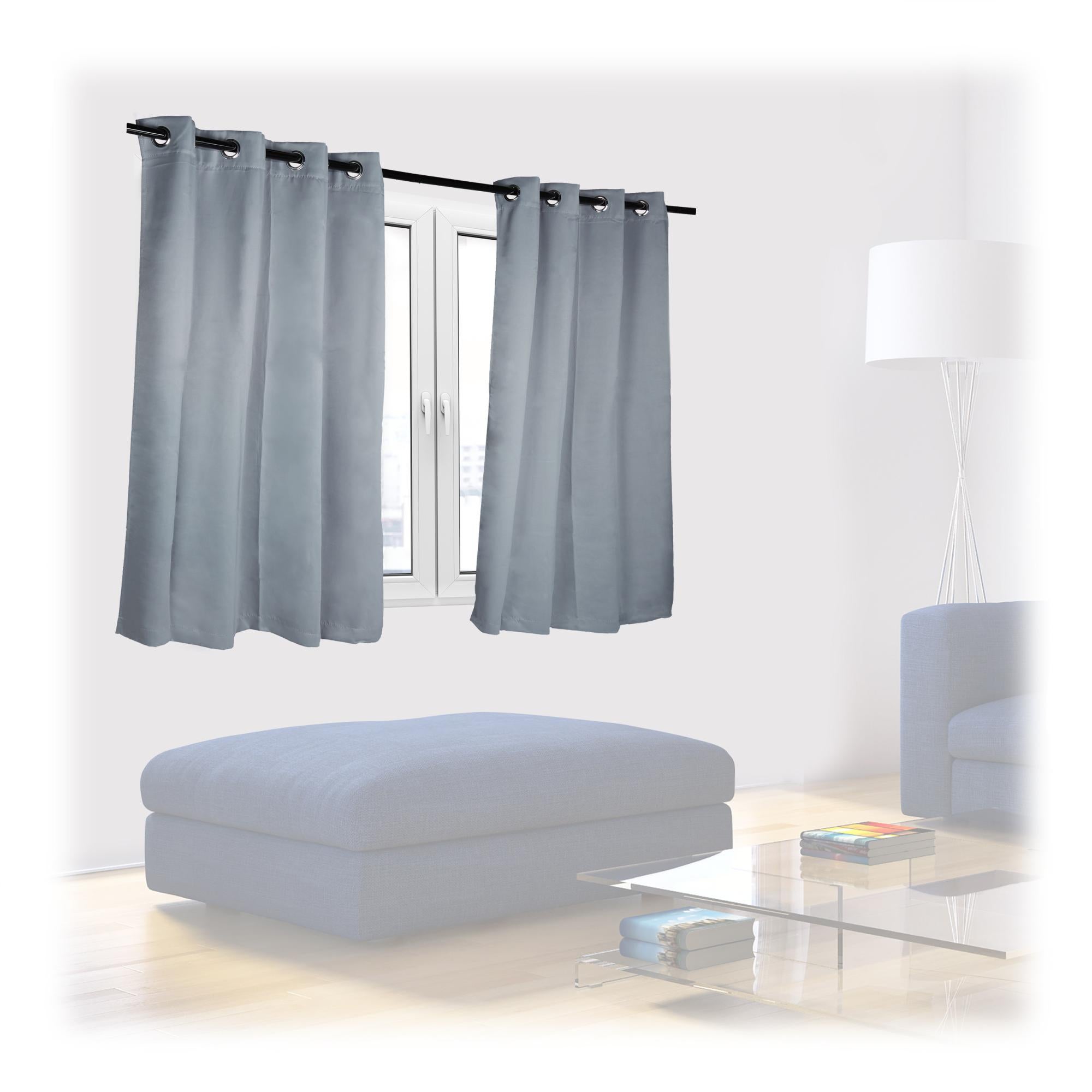 Relaxdays Tende, Set Doppio, HxL 120x135 cm, Oscuranti & Opache, Camera ...