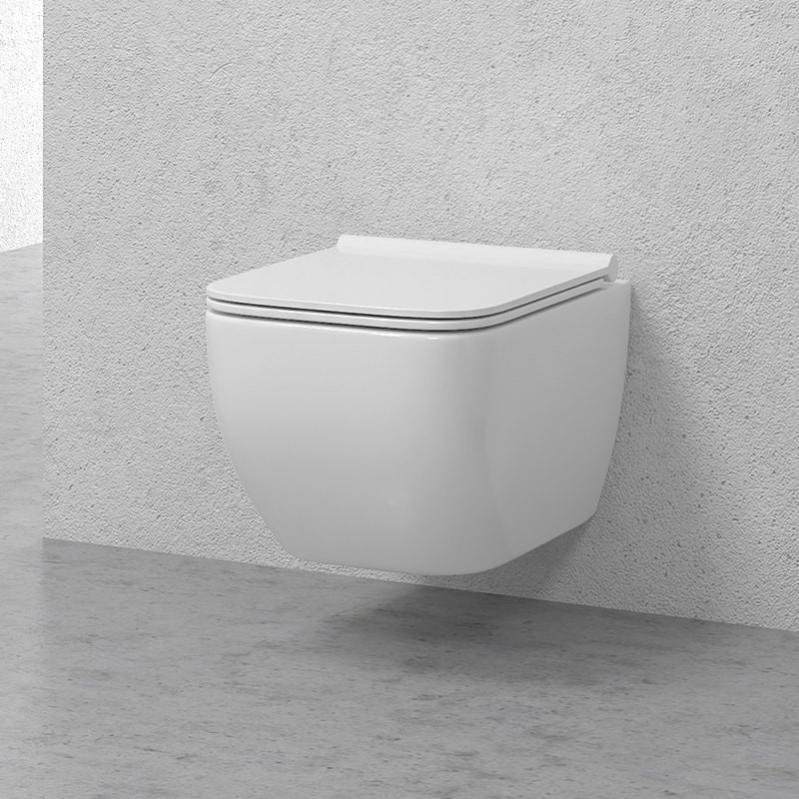 Cuvette WC suspendu LEGEND avec abattant à frein de chute | Leroy Merlin