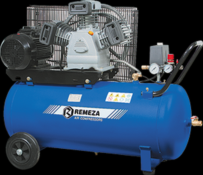 Compressore ad olio REMEZA, [SB4/C-100.LB40 OIL]carrellato a pistone ...
