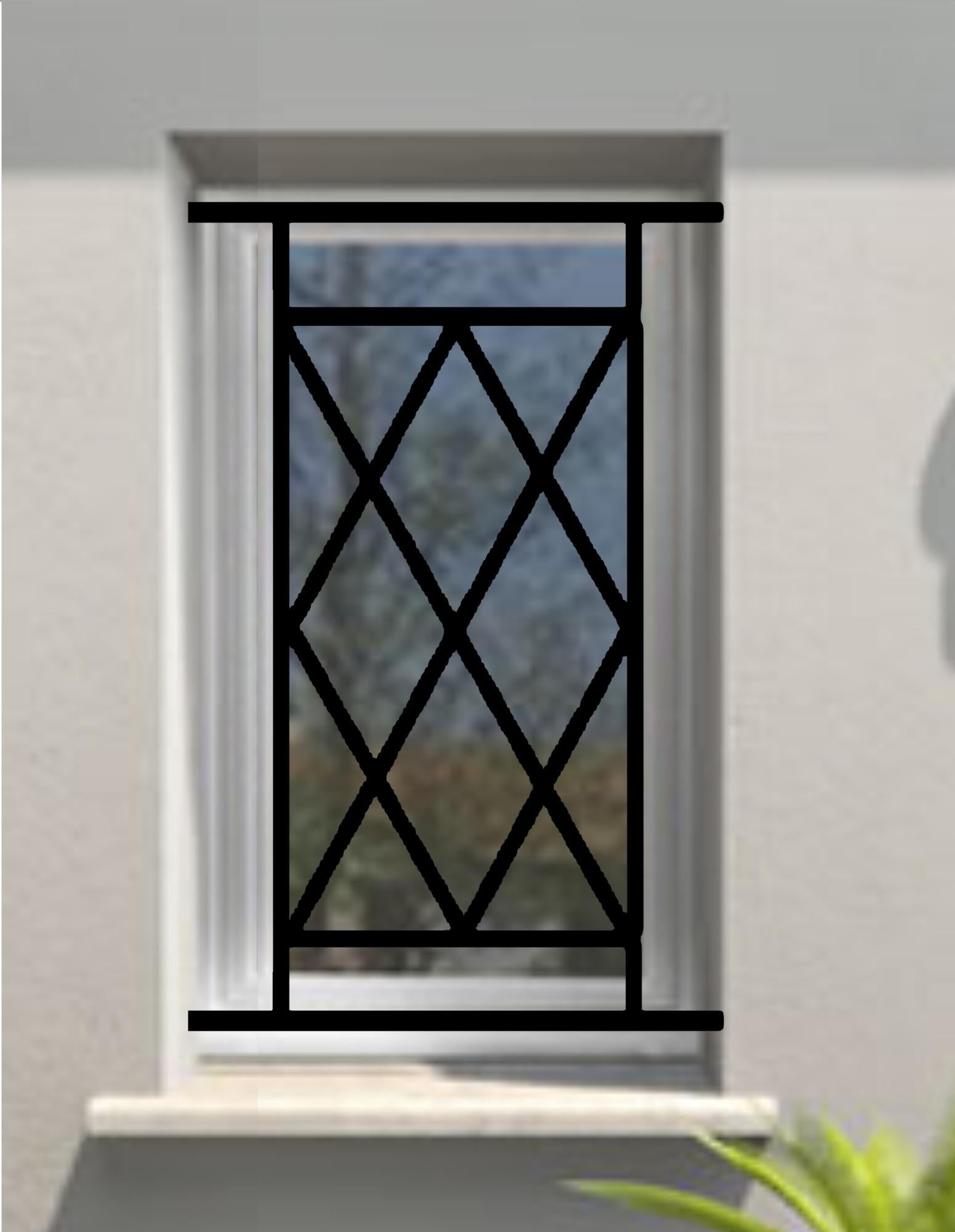 Grata di sicurezza Aquitaine per finestra H = 135 cm x L = 80 cm ...