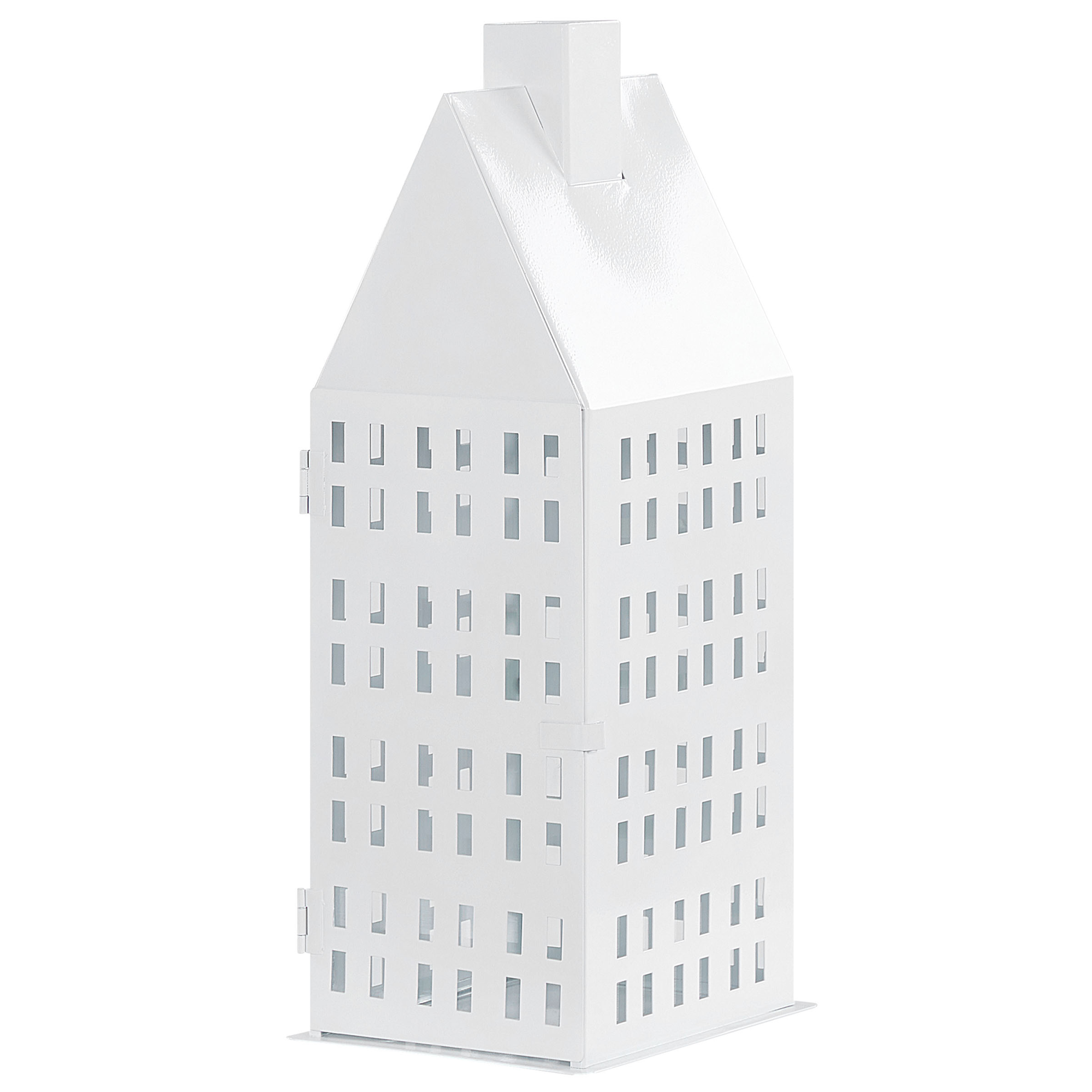 Lanterna in metallo bianco 40 cm DOLOK | Leroy Merlin