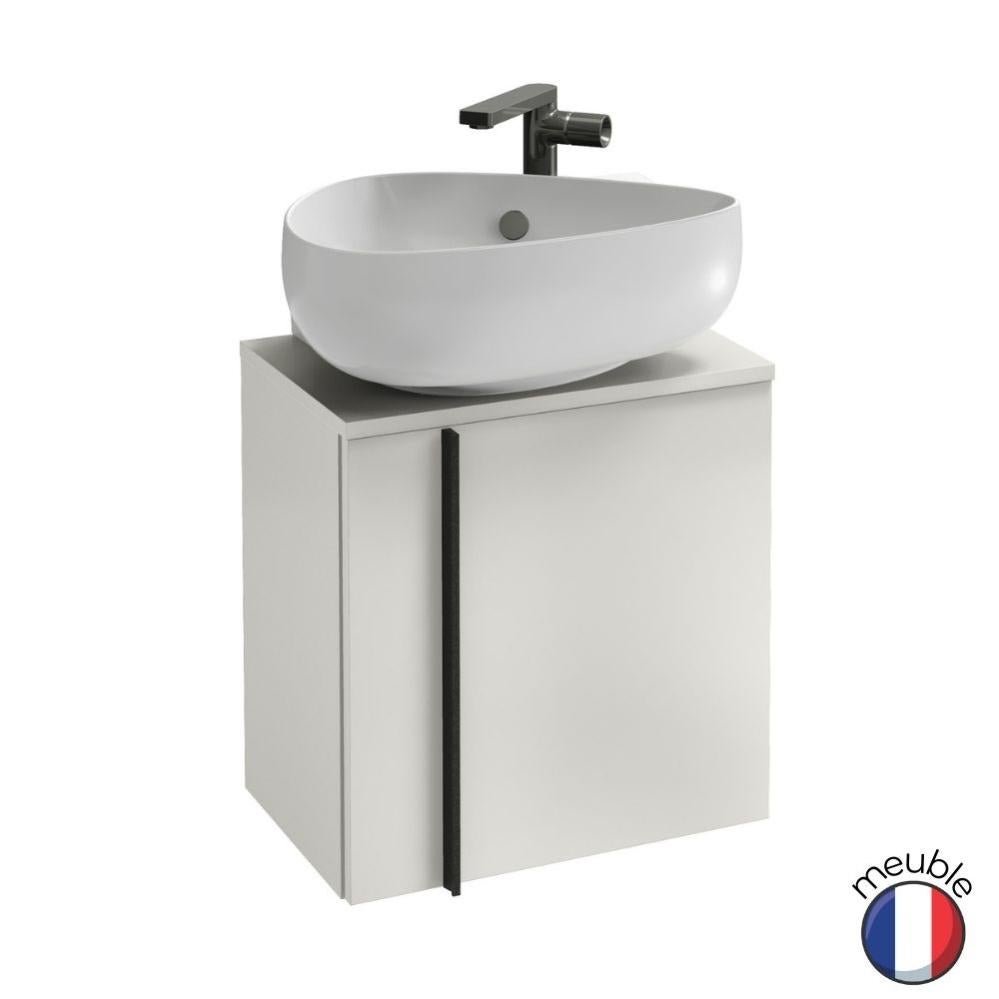 JACOB DELAFON Mueble WC Nouvelle Vague versión izquierda blanco brillo ...