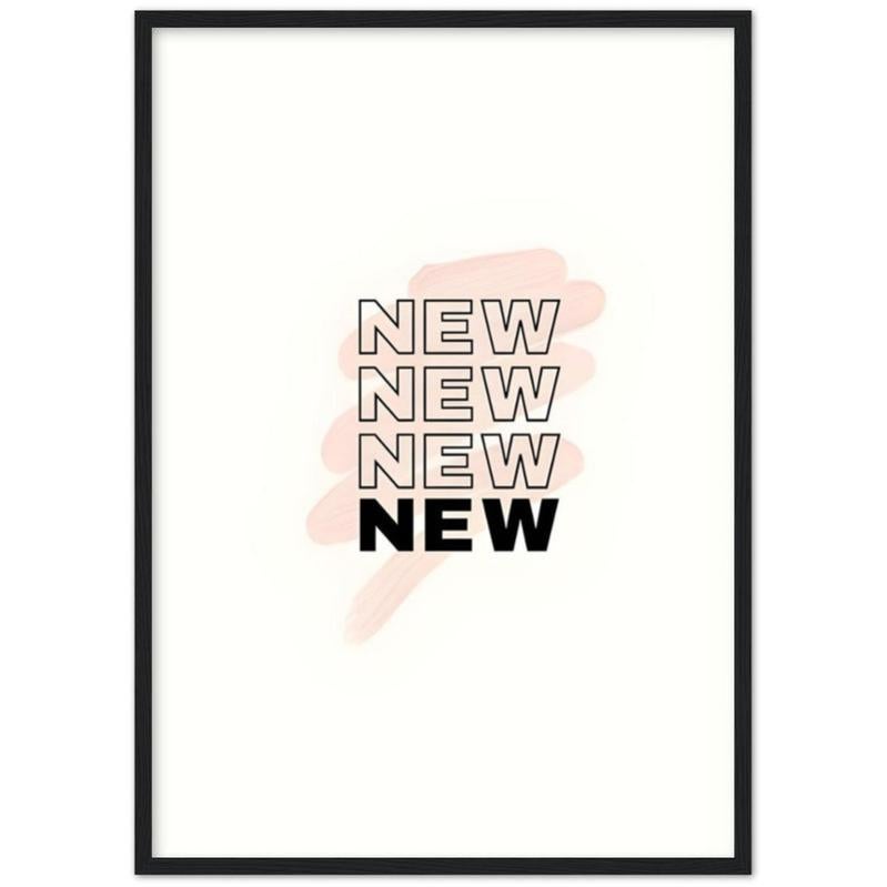 Poster citation 50x70 cm encadrée art moderne beige décoration murale ...