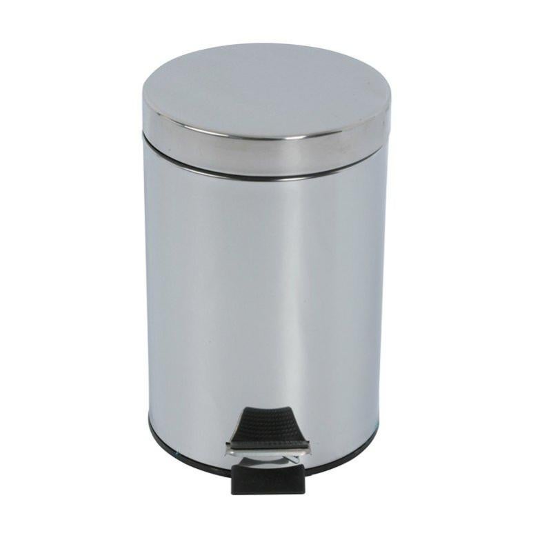 KAMALU - Pattumiera gettacarta 12 litri con pedale finitura cromataGA ...