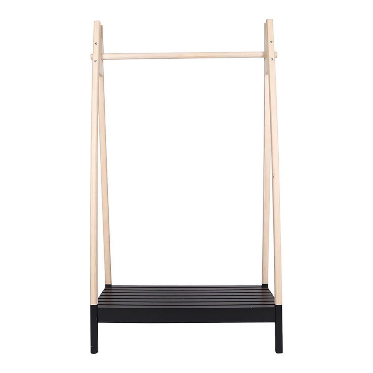 TURIN - Porte-Vêtement Design MDF et Bois Massif Naturel | Leroy Merlin