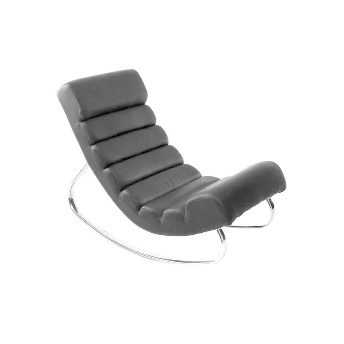 Poltrona a dondolo design nera TAYLOR | Leroy Merlin