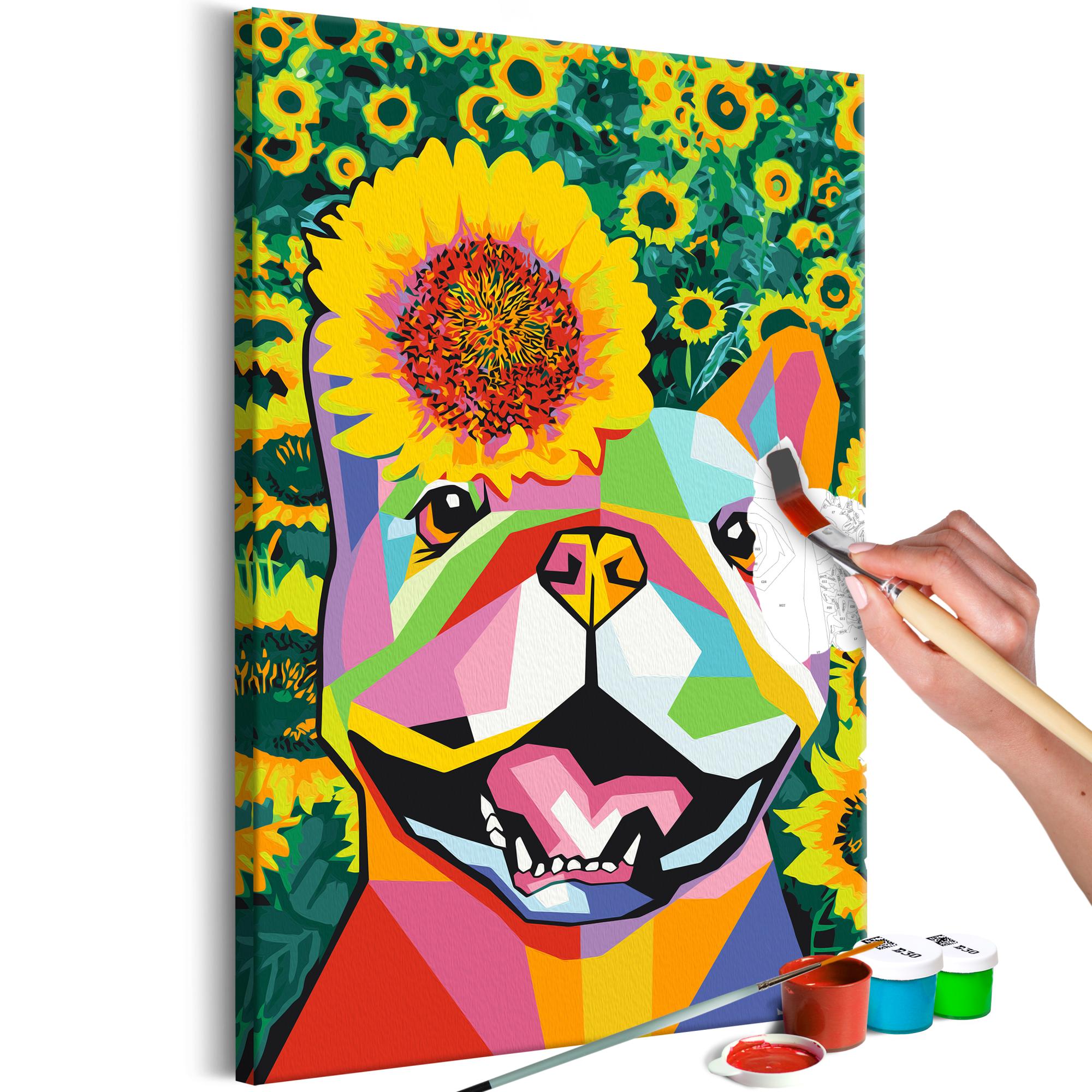 Quadro fai da te - Happy Bulldog 40x60 cm | Leroy Merlin