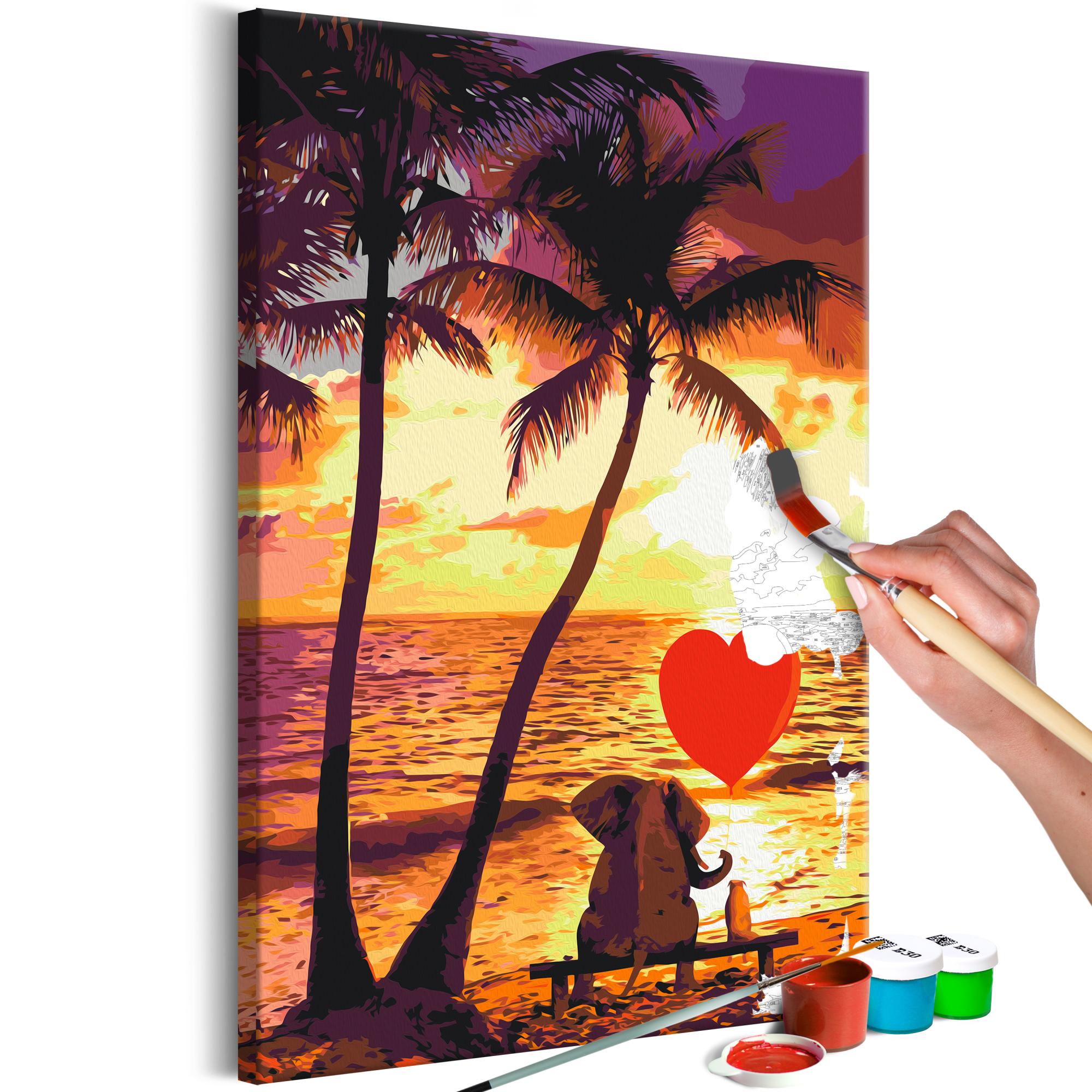 Quadro fai da te - Love and Sunset 40x60 cm | Leroy Merlin