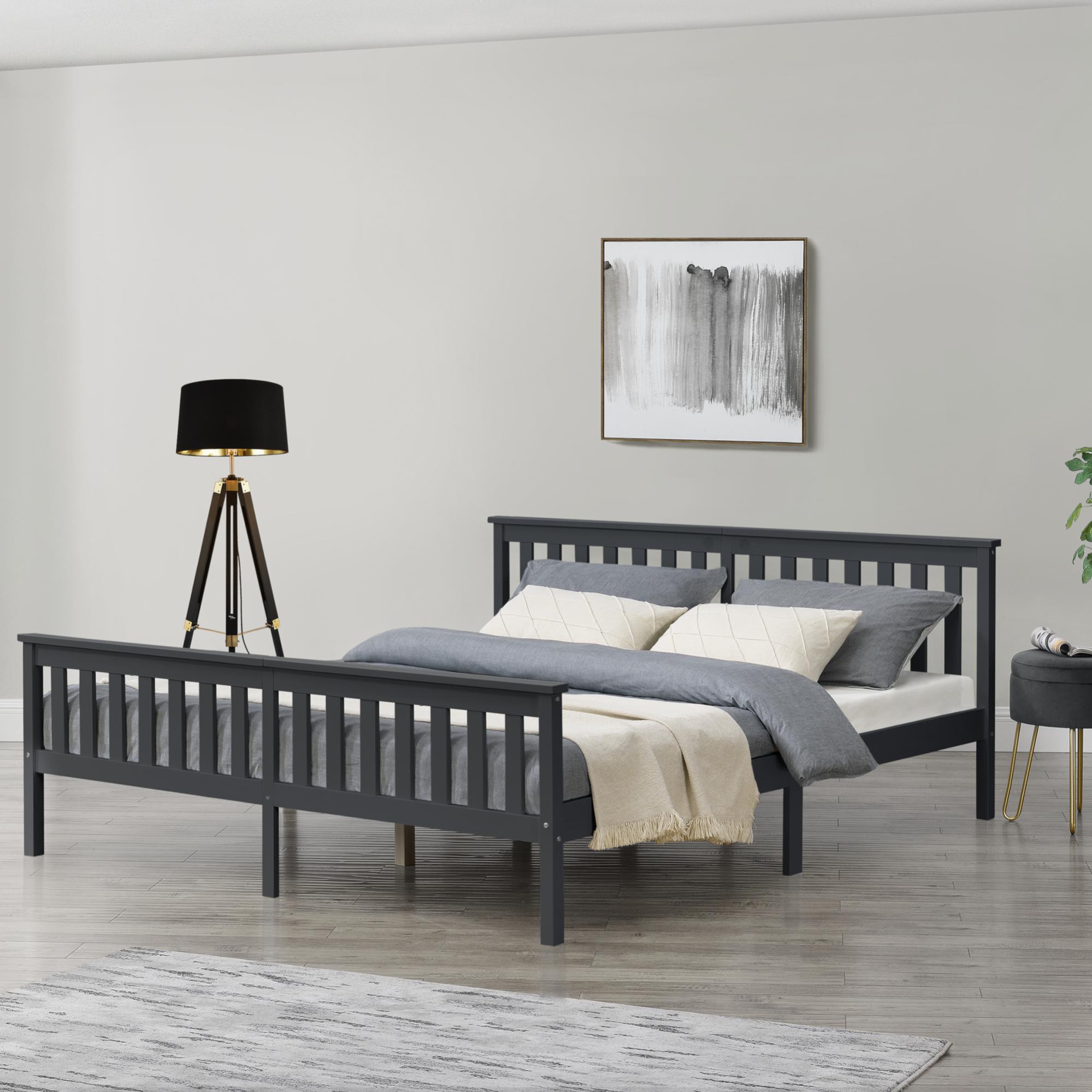 Struttura Letto Matrimoniale King Size 180 x 200 cm Letto in Legno di ...