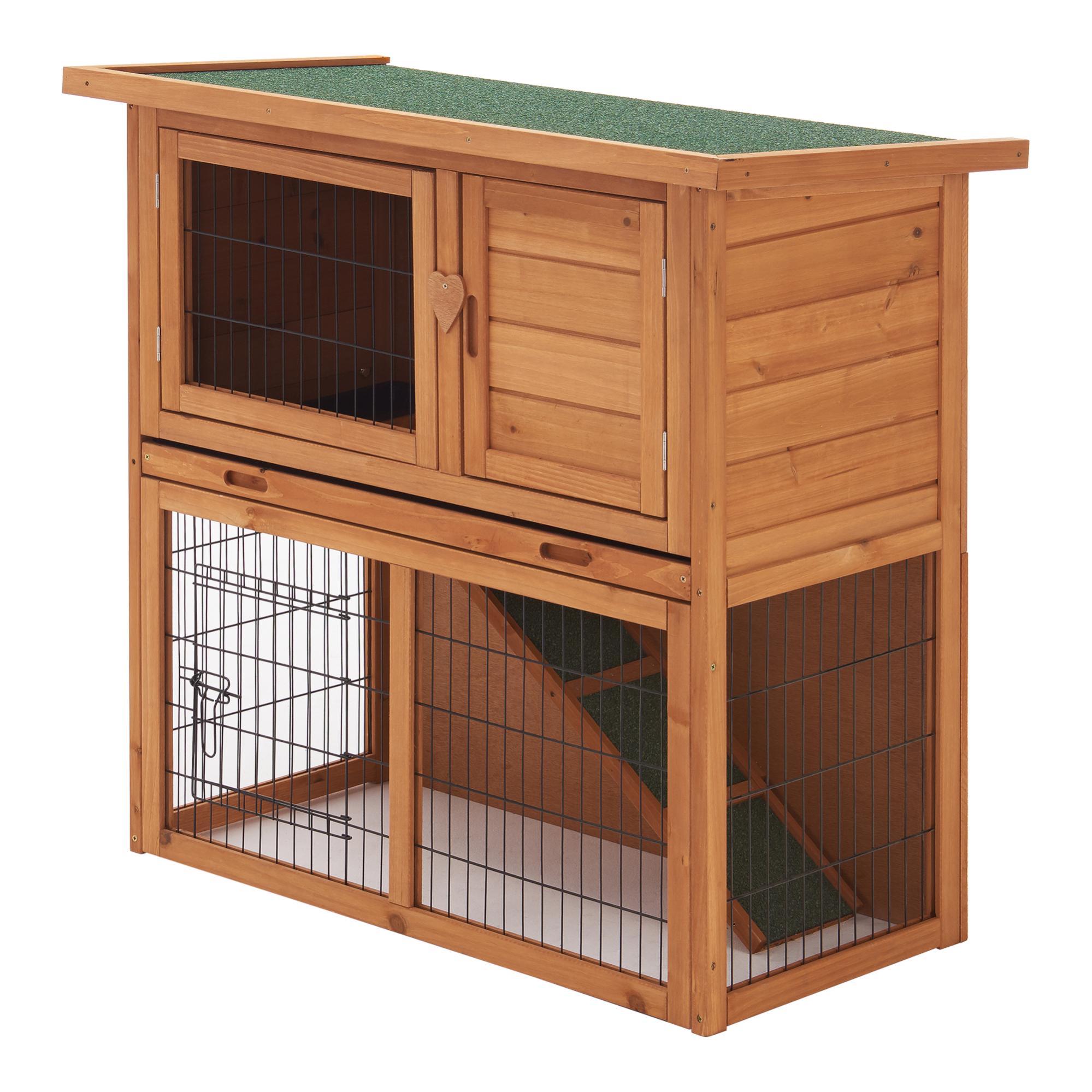 Conejera de exterior Nidda abeto 85 x 92 x 45 cm natural [en.casa ...