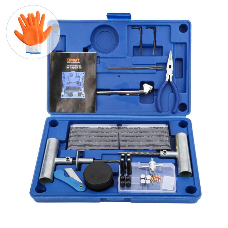 73Pz. di stoppini per pneumatici sgonfi, kit di riparazione pneumatici ...