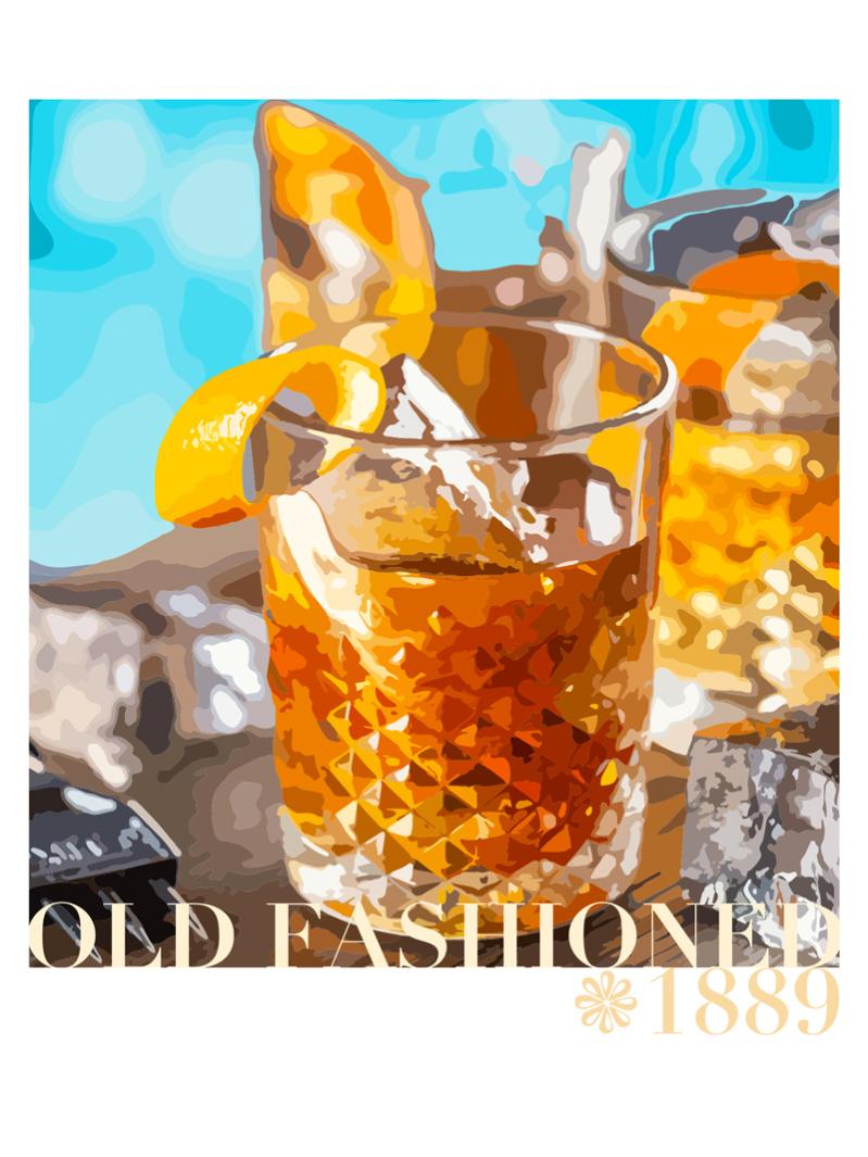 COCKTAIL - Cartel de la firma - Old fashioned - 21x30 cm - BENEFFITO ...