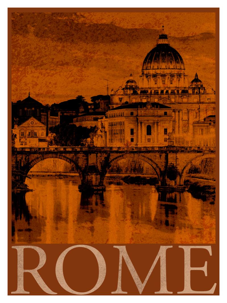 TRAVEL - Signature Poster - Rome2 - 60x80 cm - BENEFFITO | Leroy Merlin
