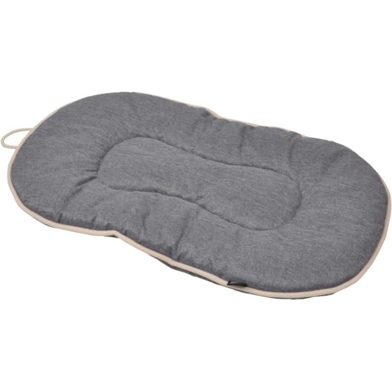Coussin flocon réversible "Marina" en tissu avec poignée - Gris - L 107 ...