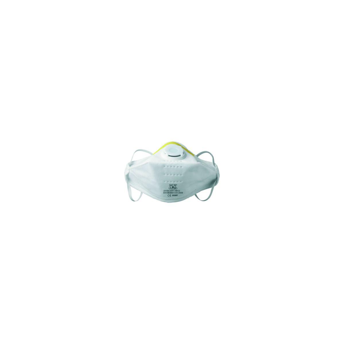Masque FFP1 NR D Pliable valve (X20) - COVERGUARD | Leroy Merlin