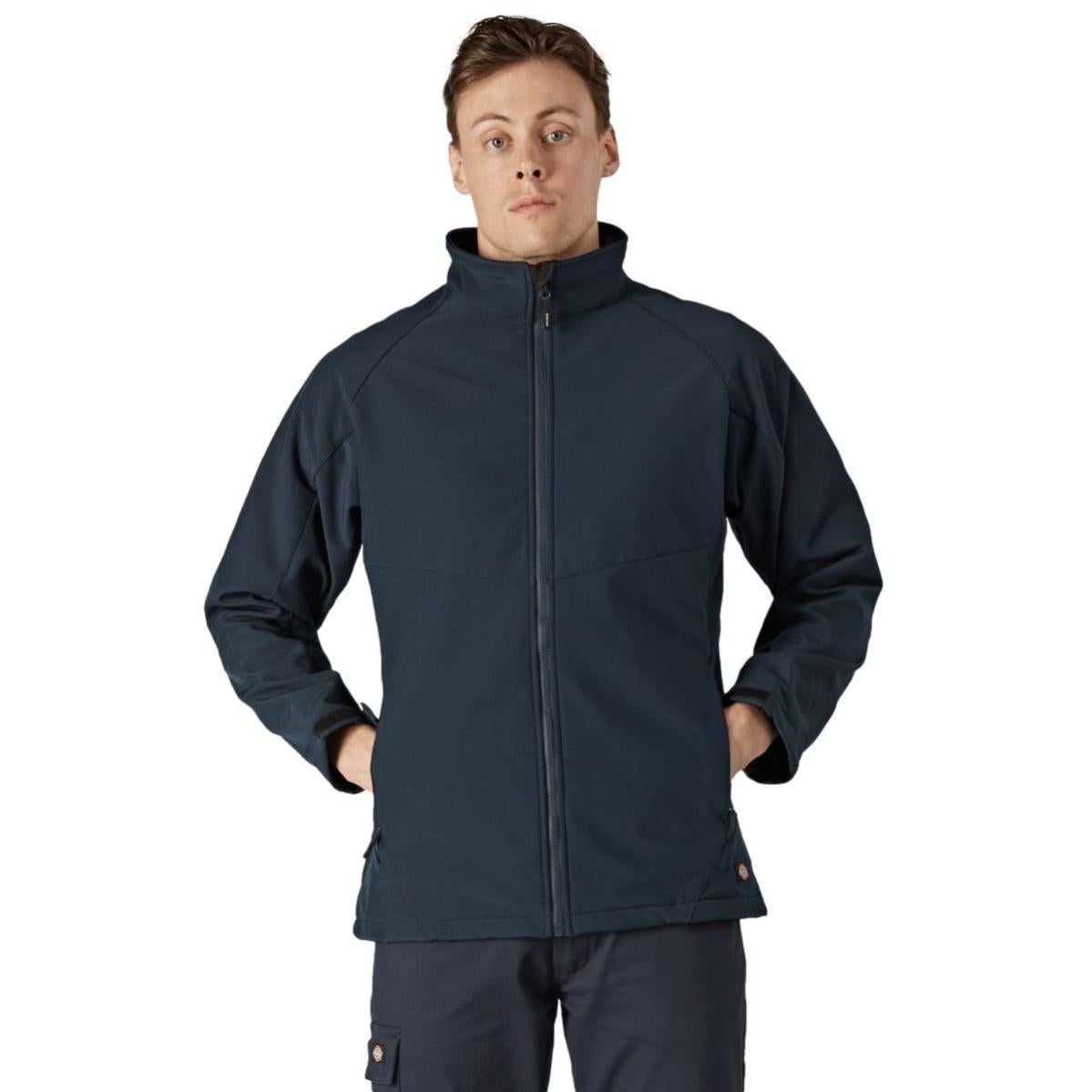 Veste de travail softshell pour homme bleu marine - Dickies - Taille L | Leroy Merlin