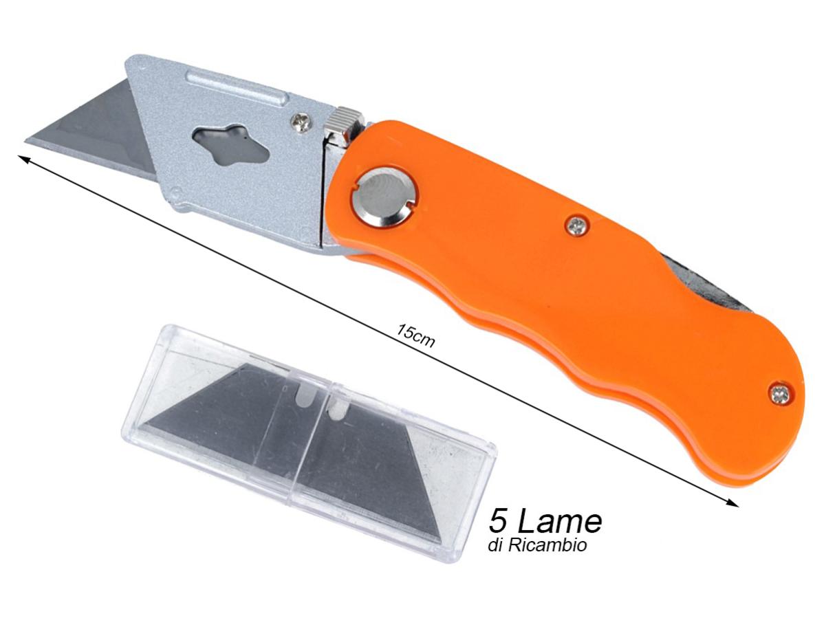 Taglierino Pieghevole Professionale Coltello Multiuso Tascabile + 5 ...