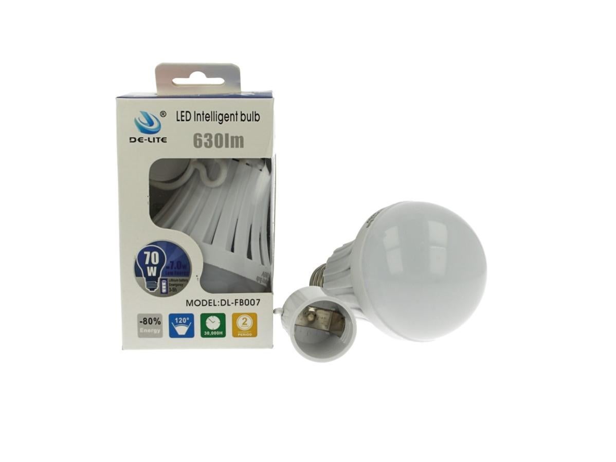 2 Lampade Led E27 A60 Luce Emergenza 7W Ricaricabile Intelligente Anti ...