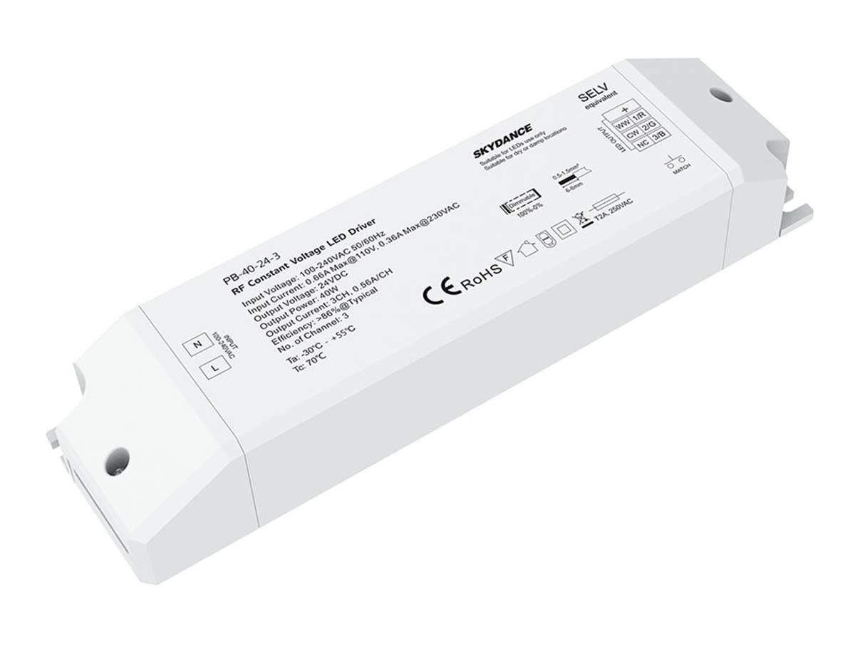 Alimentation d'alimentation de dégagement CV 24V 40W 3 canaux avec télécommande RF 2,4 g pour la ...
