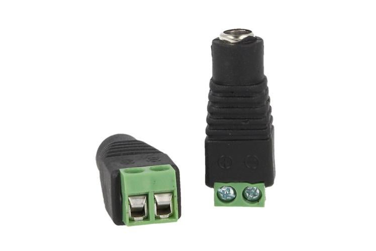 Convertisseur de 2 PCS de la vis aux sockets DC Jack femelles 5,5 mm x ...